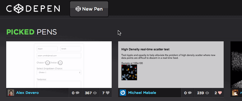 Add To Collection From The Grid - CodePen Blog