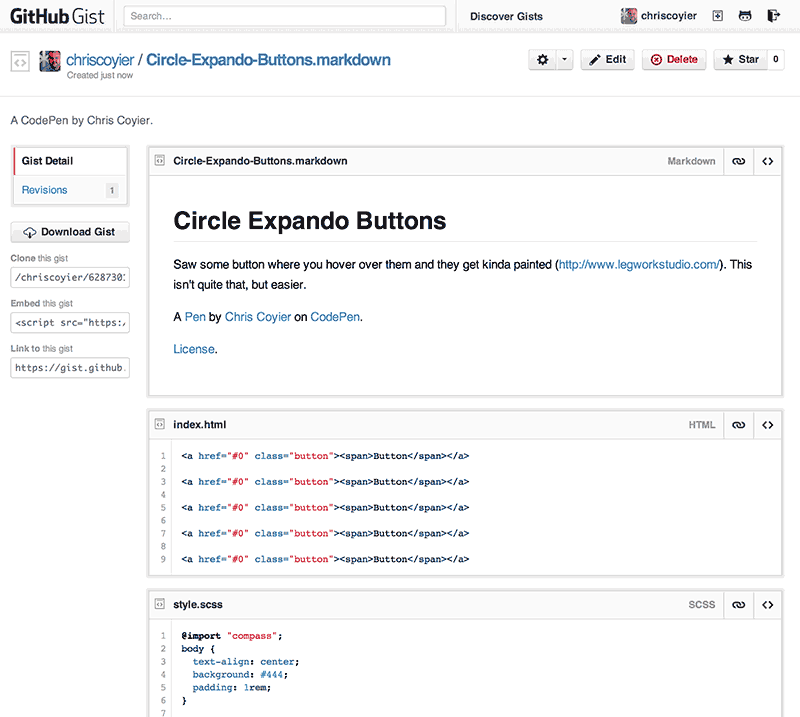 Upgrade to Gist Exporting - CodePen Blog