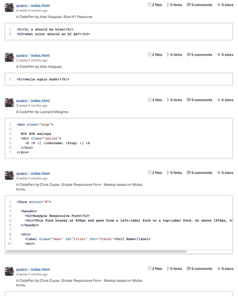 Upgrade to Gist Exporting - CodePen Blog