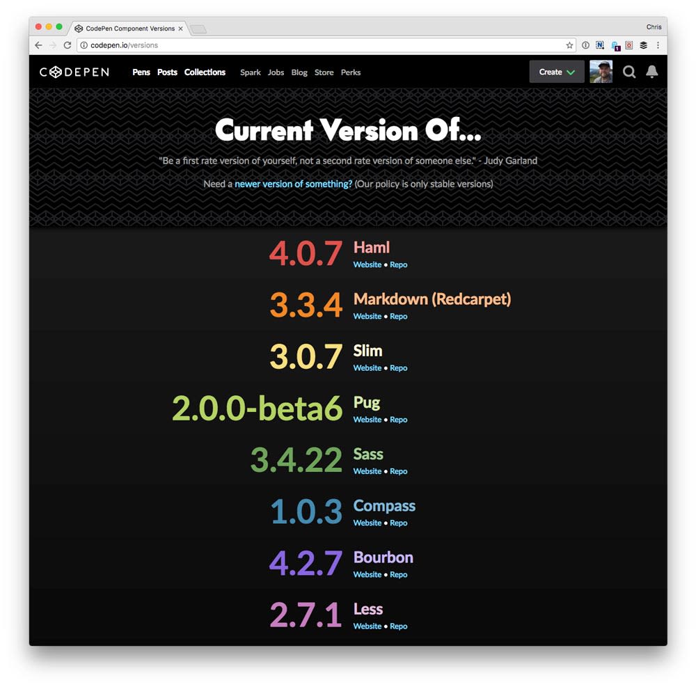 Round of Preprocessor Upgrades - CodePen Blog