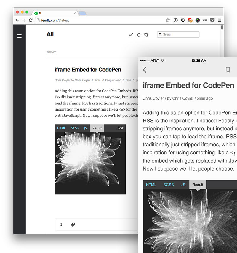Embedded Pens Now Available as iframes - CodePen Blog