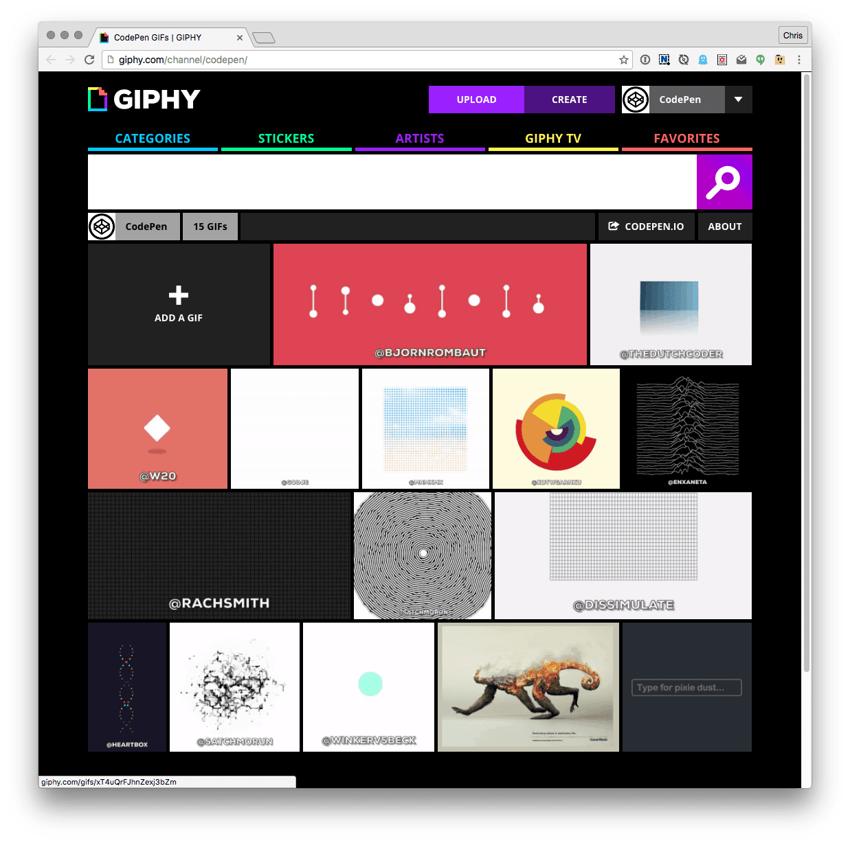CodePen on GIPHY - CodePen Blog