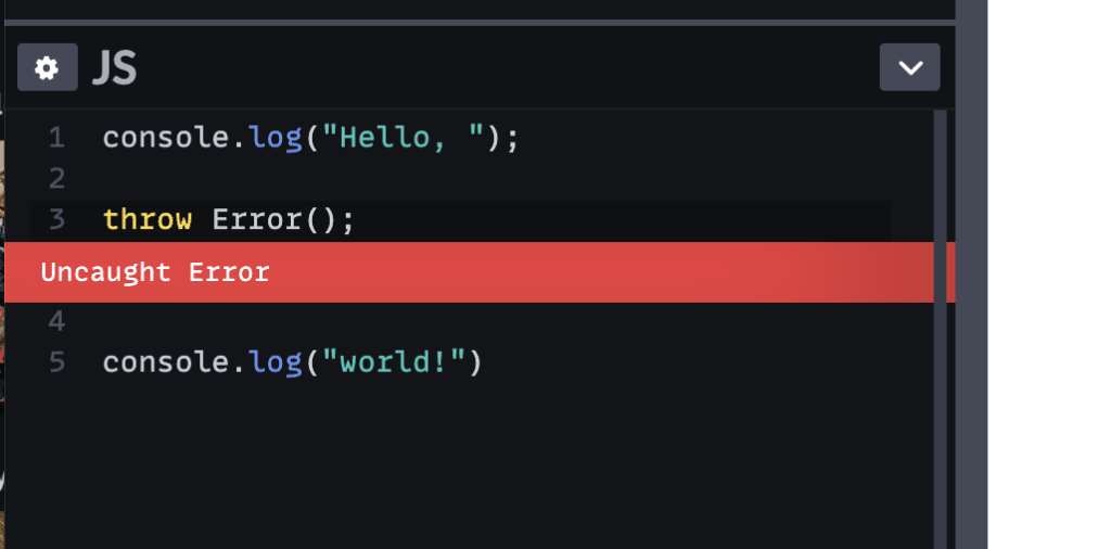 Correct Line Numbers for JavaScript Errors - CodePen Blog