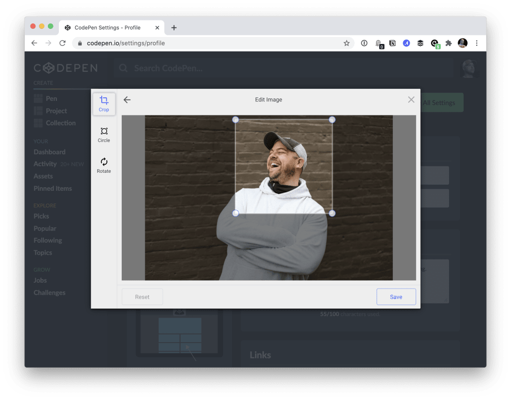Uploading Avatars and Screenshots is better, too. - CodePen Blog