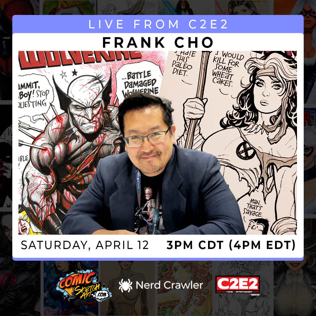 Frank Cho Live at C2E2 hosted by ComicSketchArt | Nerd Crawler