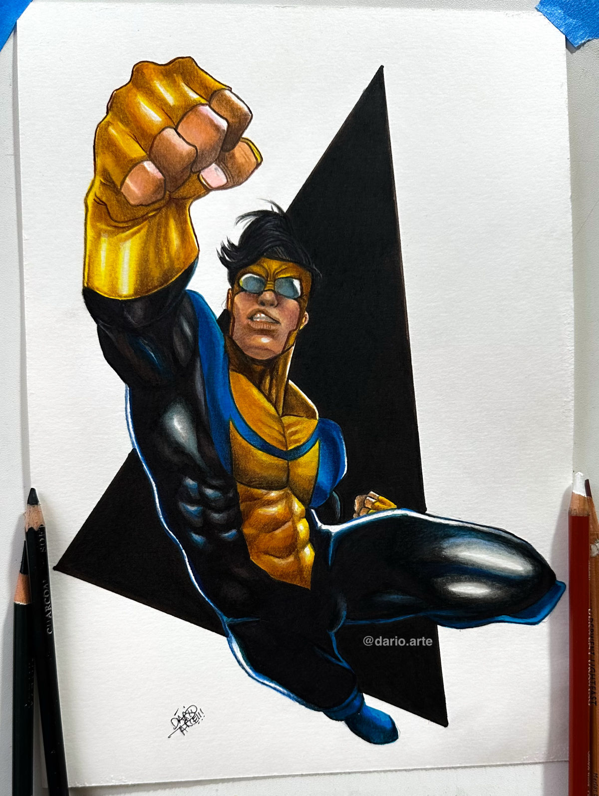 Invincible Realistic Drawing Comic Art Commission Auction | Raremarq