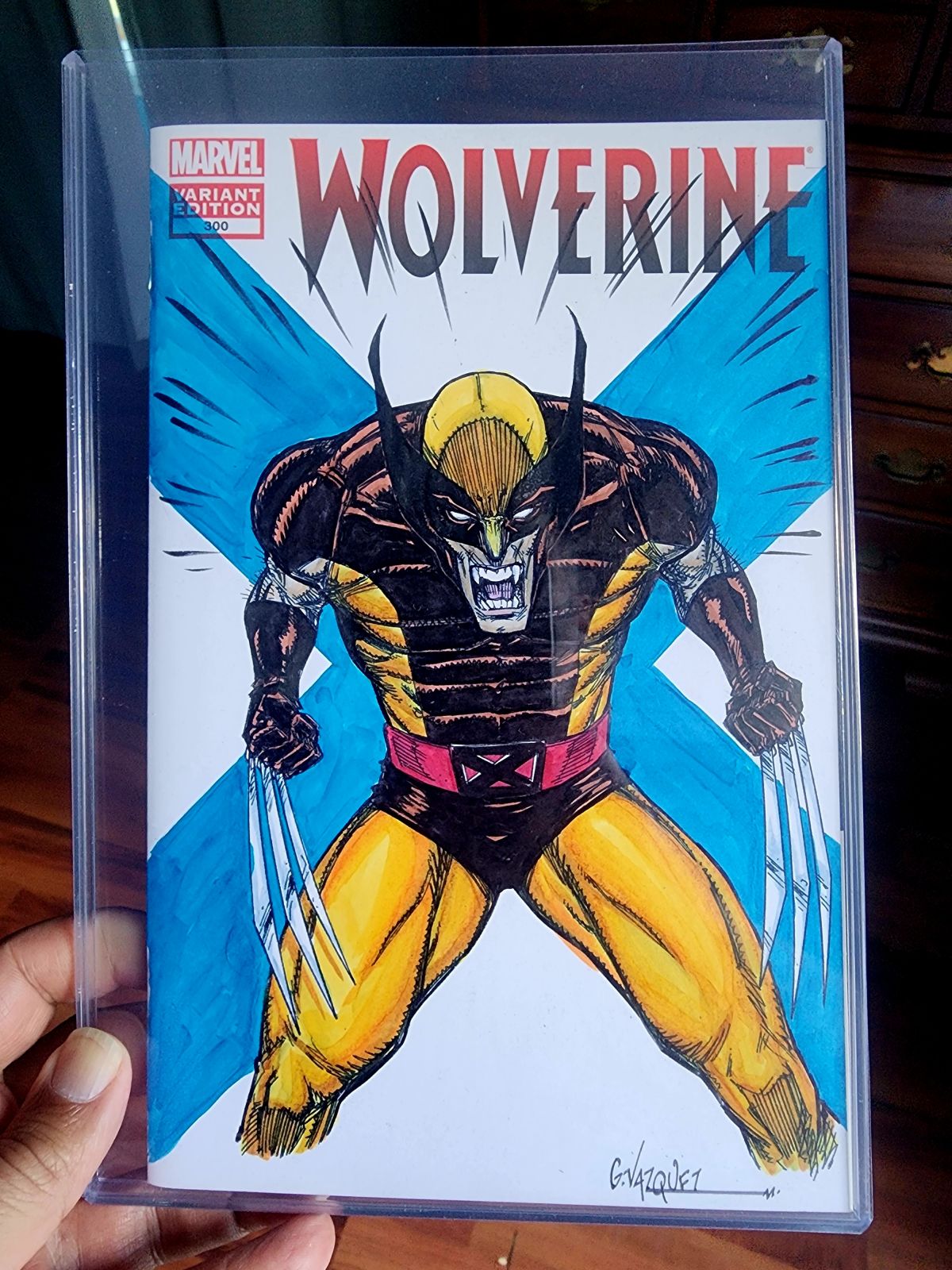 Wolverine Sketch Cover (Markers) Original Comic Art | Nerd Crawler