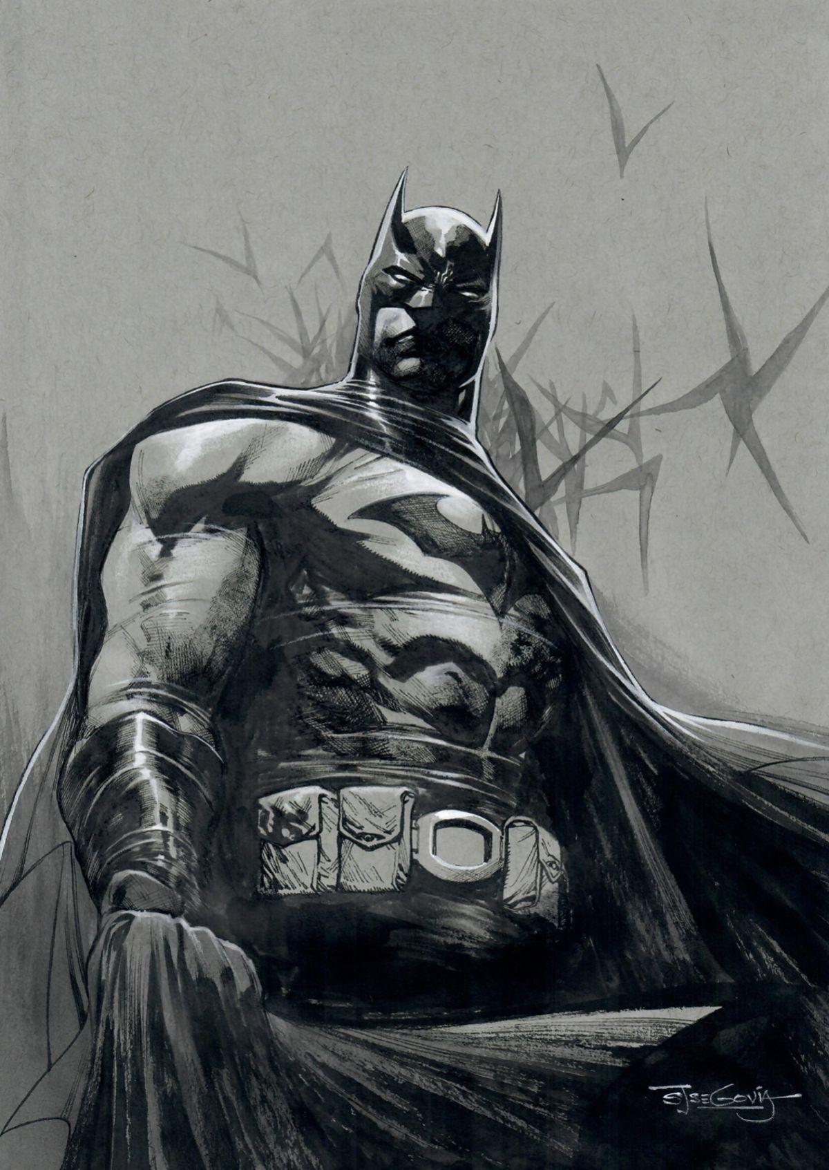 Batman by Stephen Segovia Original Comic Art Auction by | Nerd Crawler