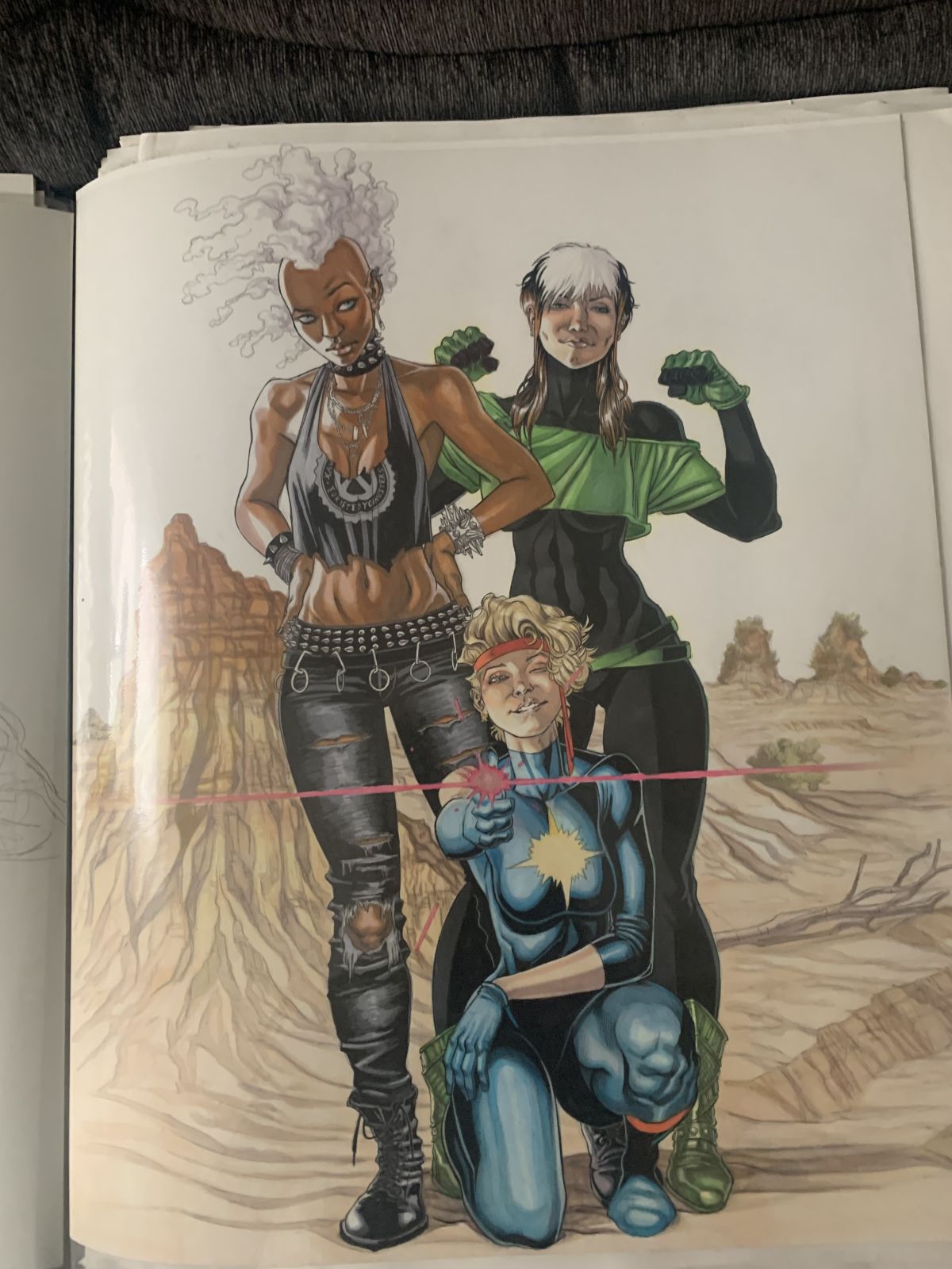 X-Women Outback Original Comic Art Auction by Ron | Nerd Crawler