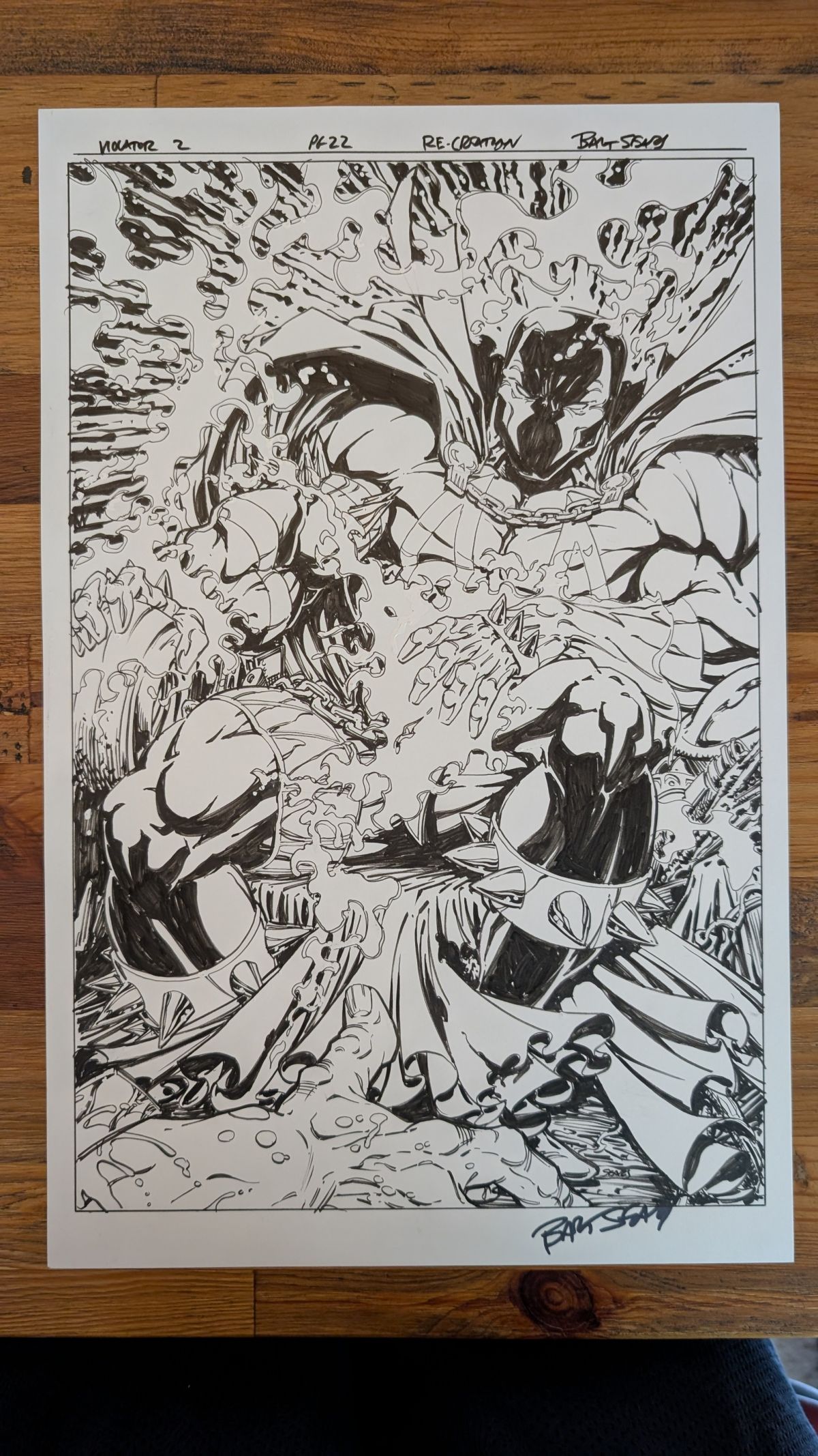Violator 2 Spawn commission and prelims by Bart Sears | Raremarq
