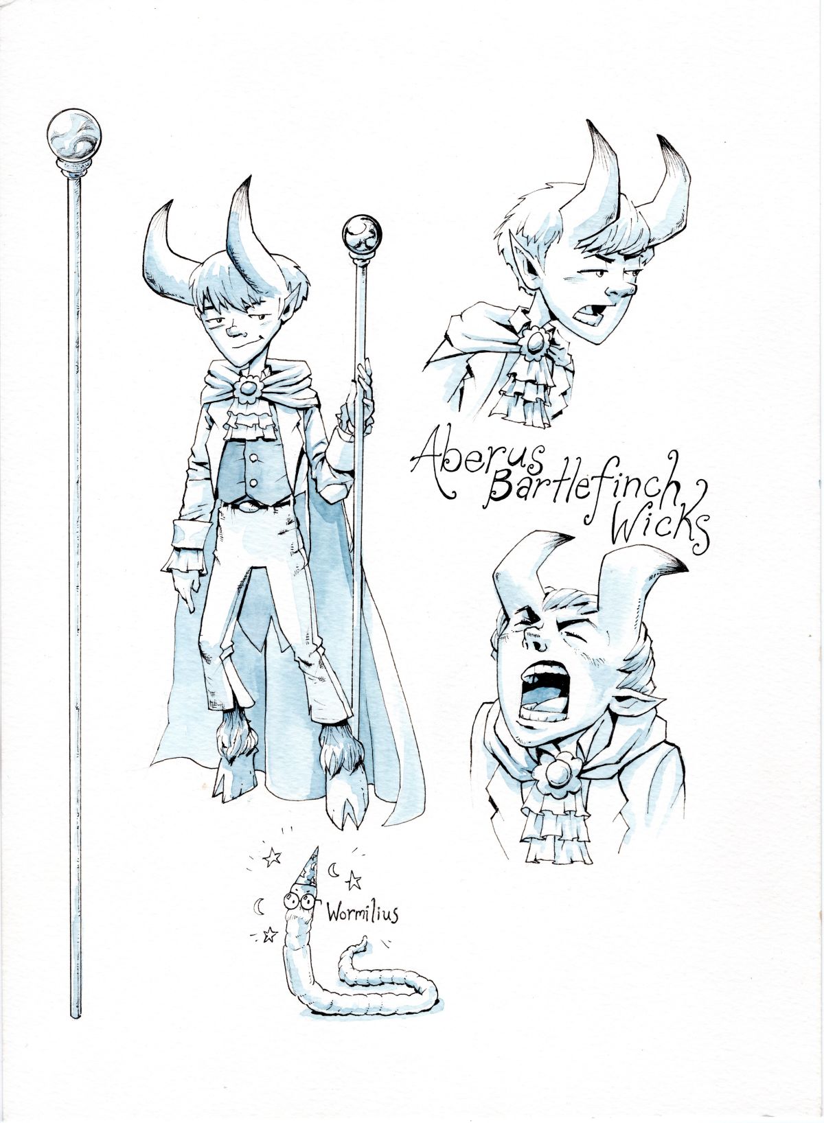 ABERUS BARTLEFINCH WICKS & WORMILIUS ORIGINAL ART SIGNED | Raremarq