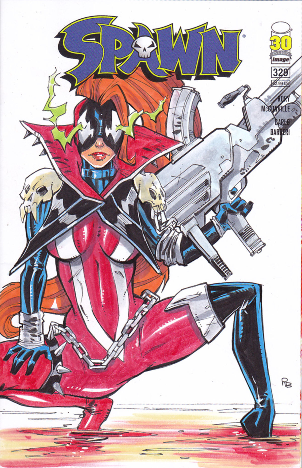 Spawn -Jessica Priest Original Comic Art Auction by RB | Nerd Crawler