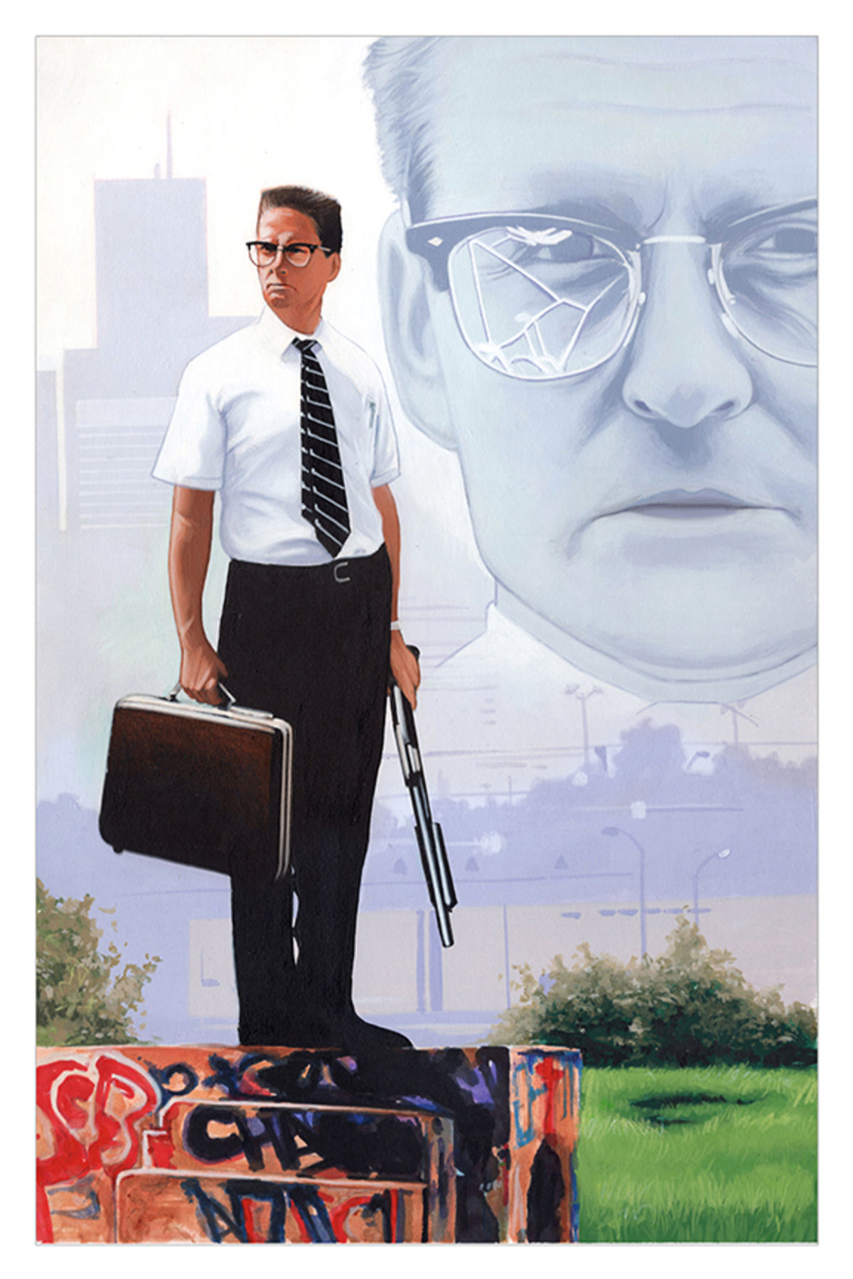 "Falling Down". from artist Dave Nestler Auction | Nerd Crawler