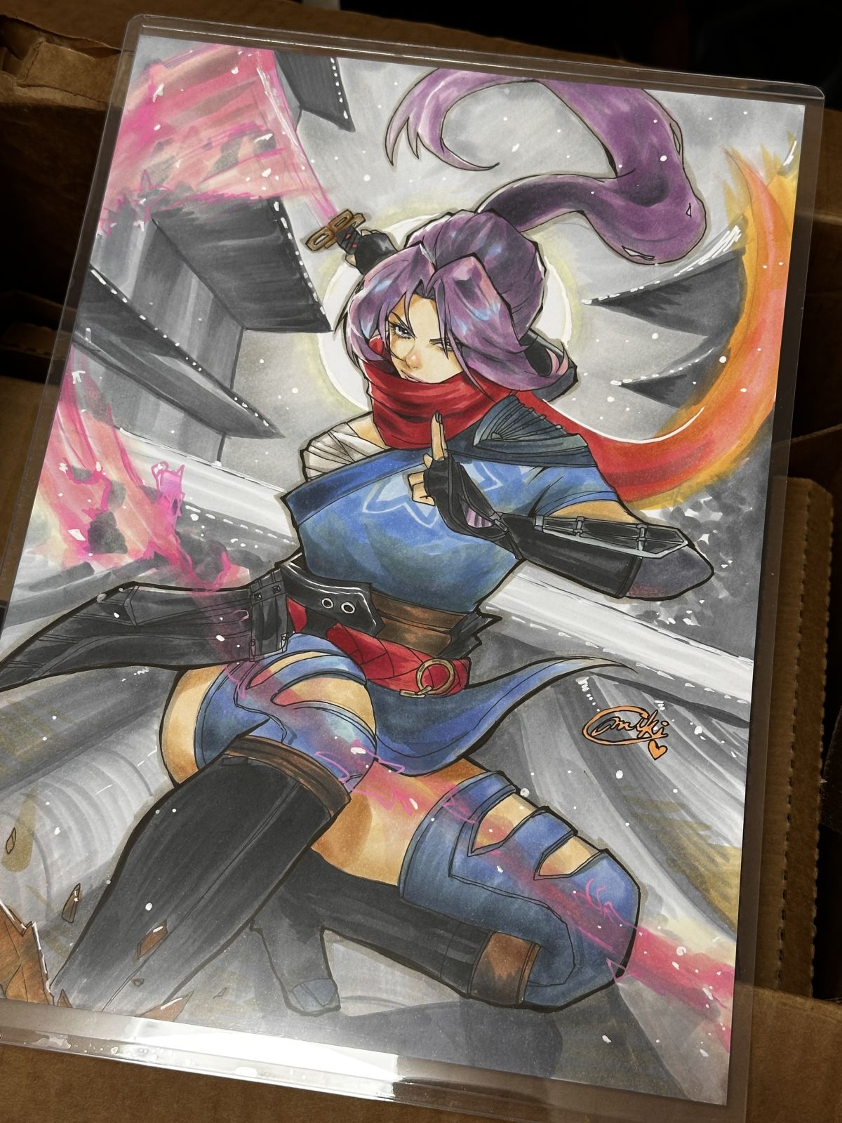 Sai Psylocke Marvel Rivals original art Original Comic Art | Raremarq