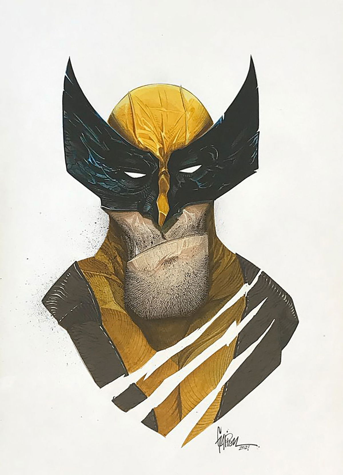 Stunning Wolverine by Jonathan Glapion Comic Art Commission | Raremarq