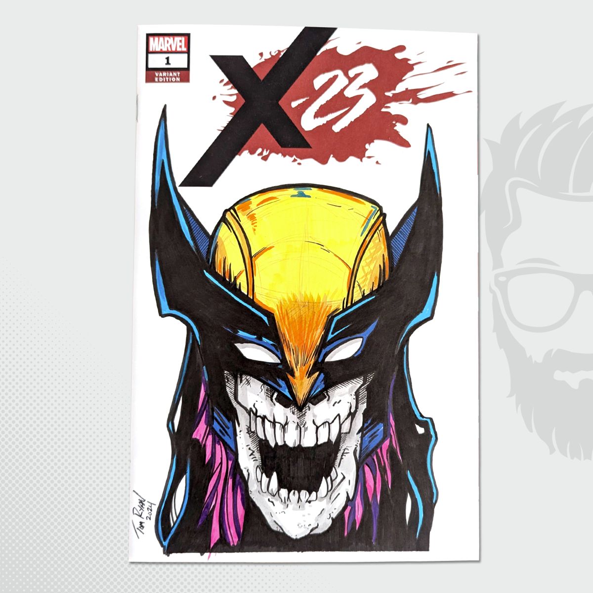 X 23 Skull n Mask sketch Original Comic Art Auction by | Nerd Crawler