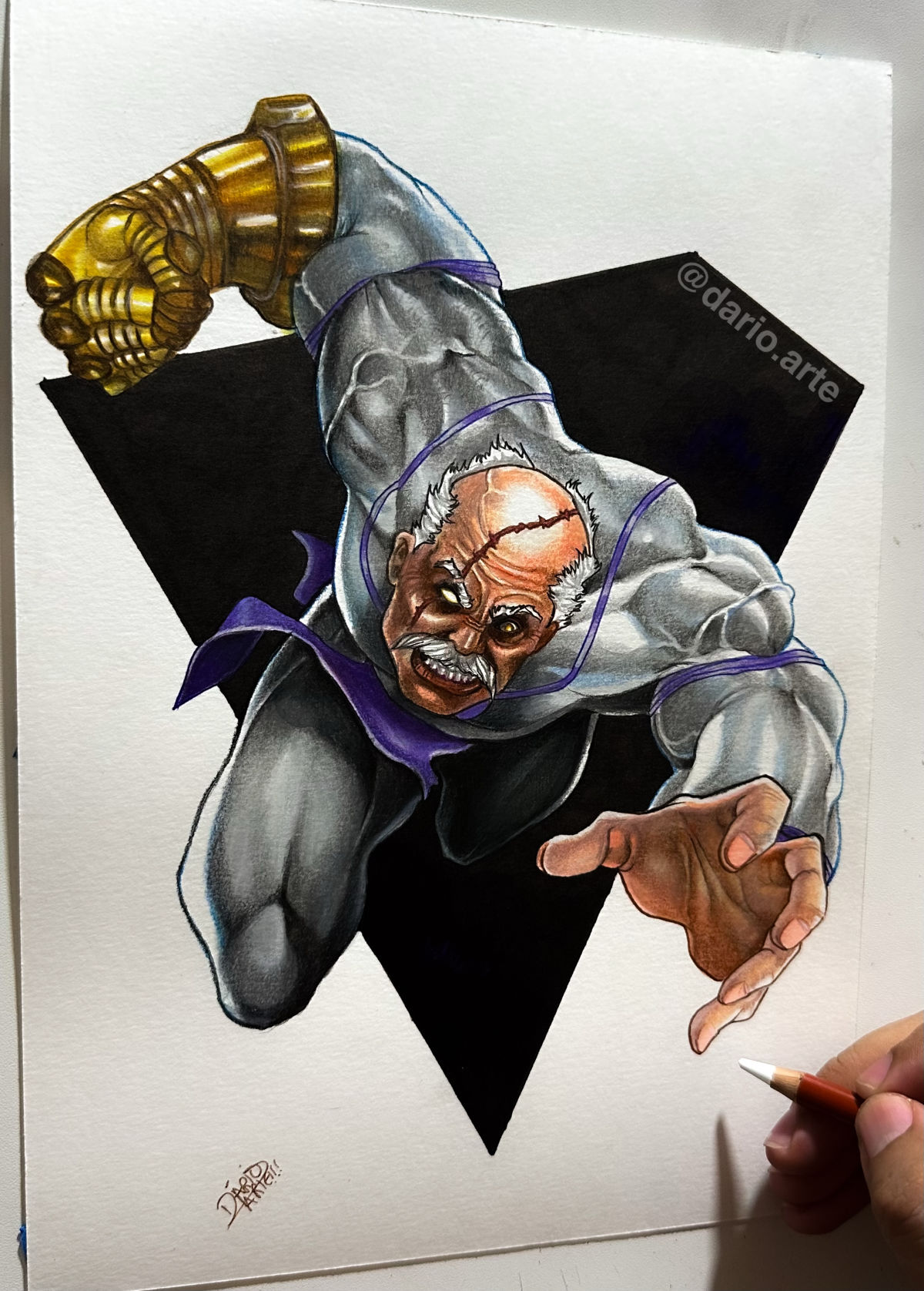 Drawing Conquest from Invencible Original Comic Art | Nerd Crawler