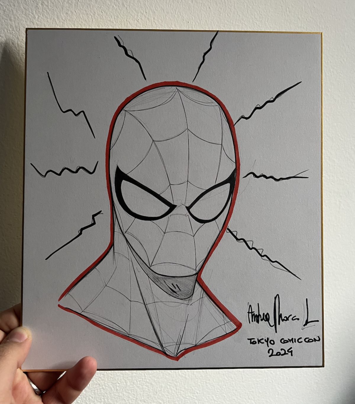 Spider-Man Ink Sketch by Andrea Broccardo Original | Nerd Crawler