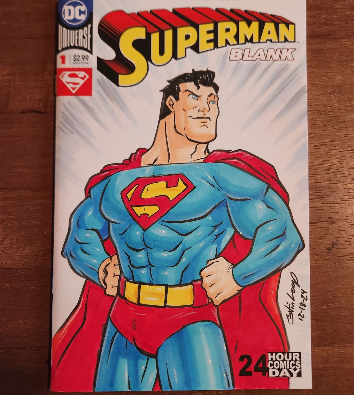 Superman by jevin loop Sketch Cover Auction by Jevin loop | Raremarq