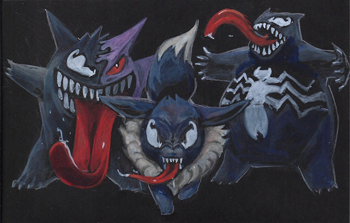 Venomized Pokemon Set 3 Sketch Auction by Mog Park | Raremarq