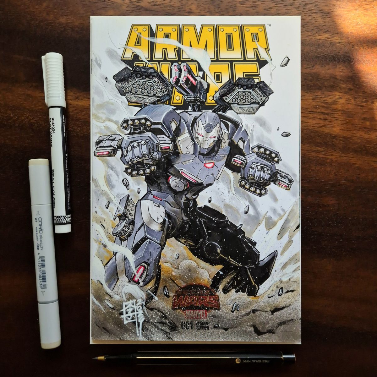 Warmachine alpha strike Original Comic Art Auction by Marc | Raremarq
