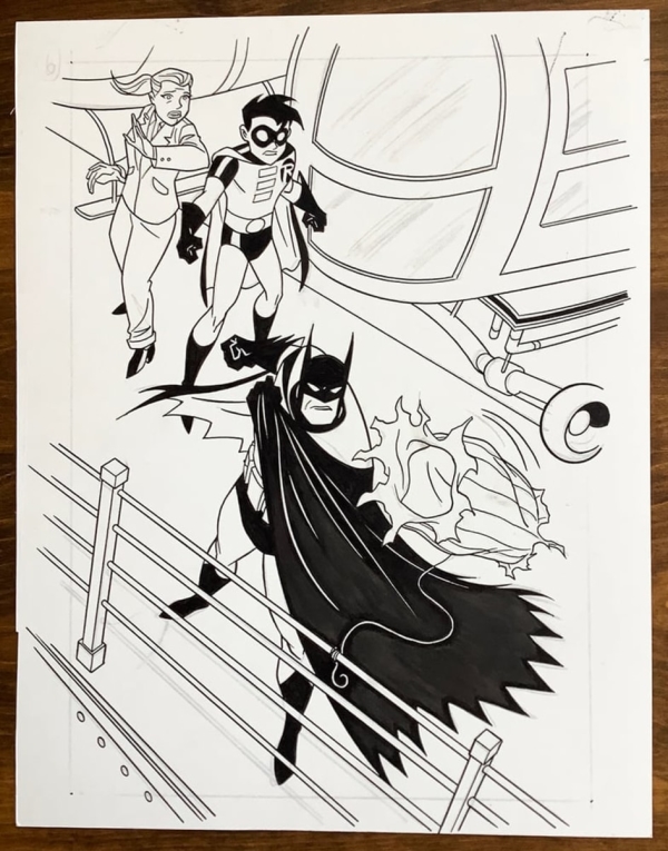 BATMAN, ROBIN, AND AN EXPLODING MINI-BLIMP Original | Nerd Crawler