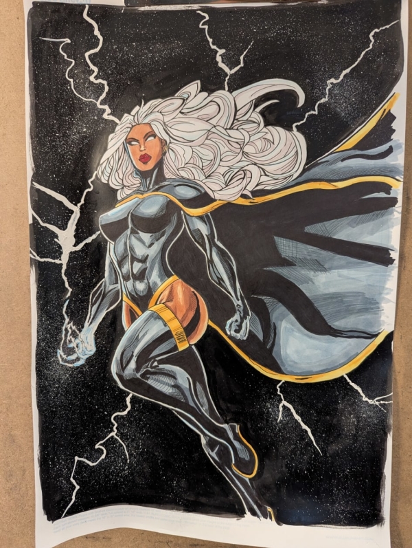 11x17 Storm Original Art X-Men Original Comic Art | Nerd Crawler