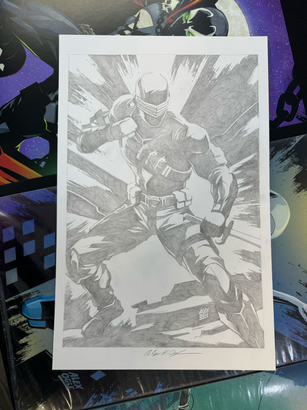 Snake Eyes Pencil Drawing By Alex Ogle Original Comic | Nerd Crawler