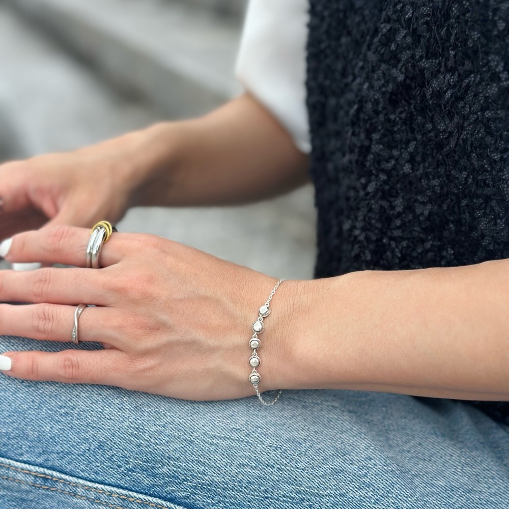 シルバー ブレスレット 無地 チェーン Ensage（エンセージ）のファッションアイテム | mika | #CBK