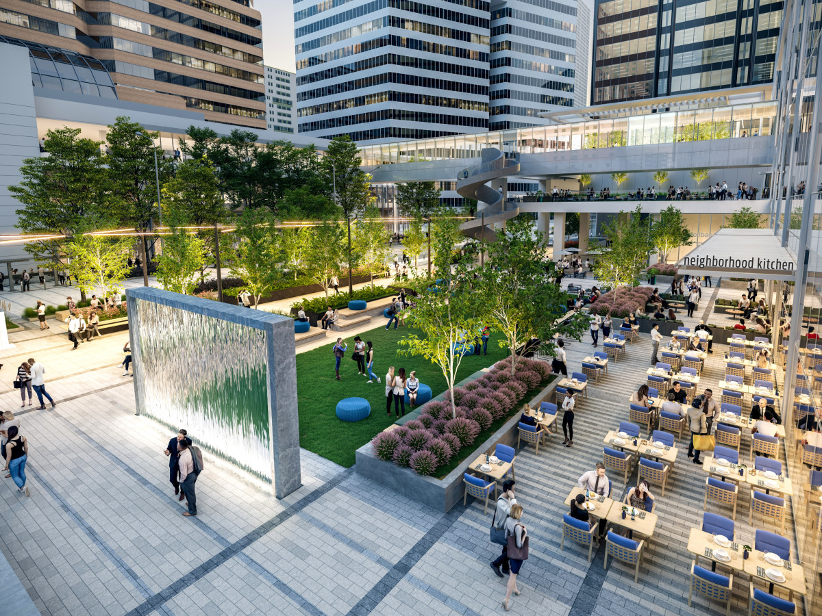 Pivotal downtown center transforms into walkable, mixed-use greenspace ...
