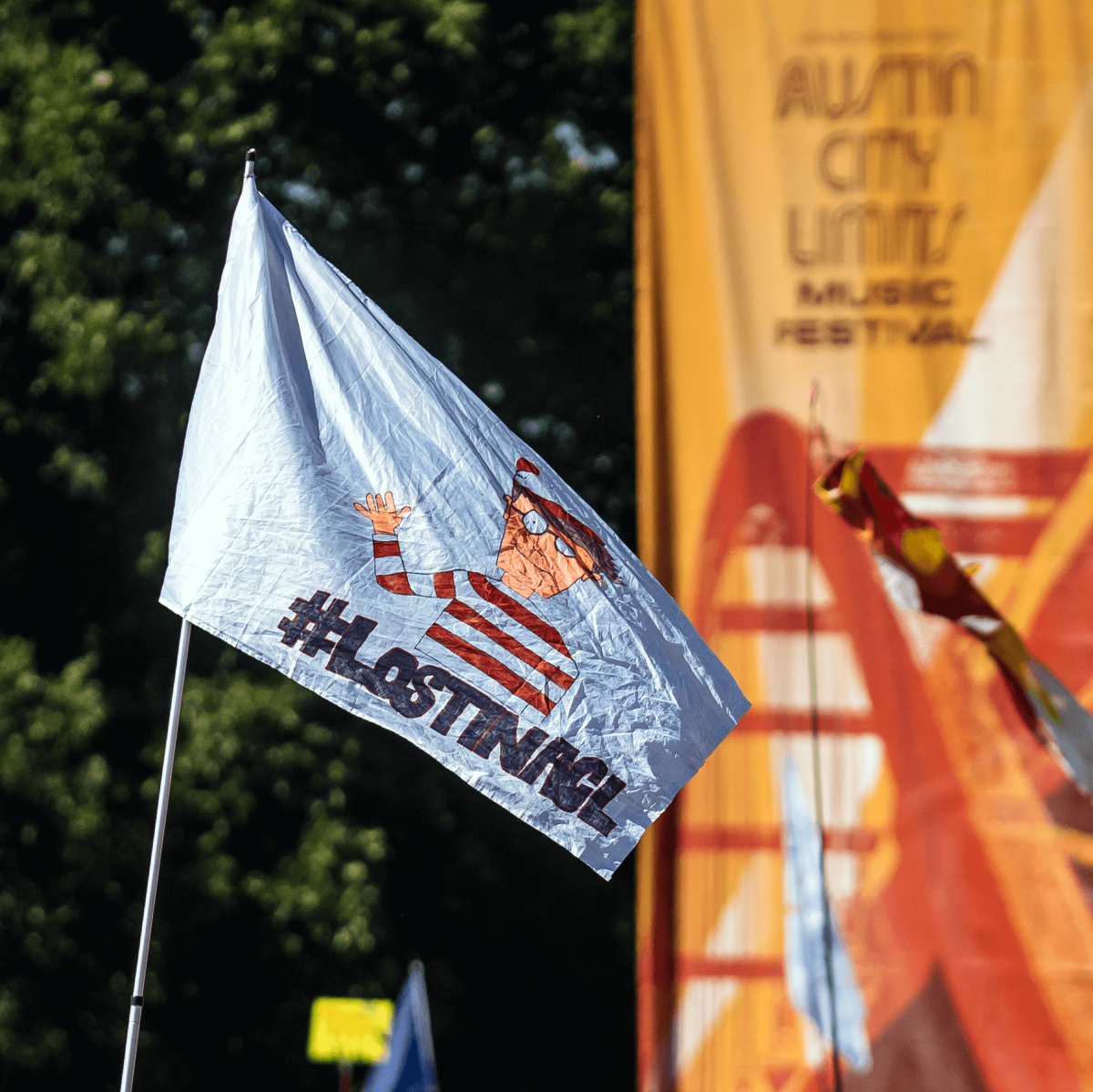These funky flags fly high above the rest at ACL Fest - CultureMap Austin