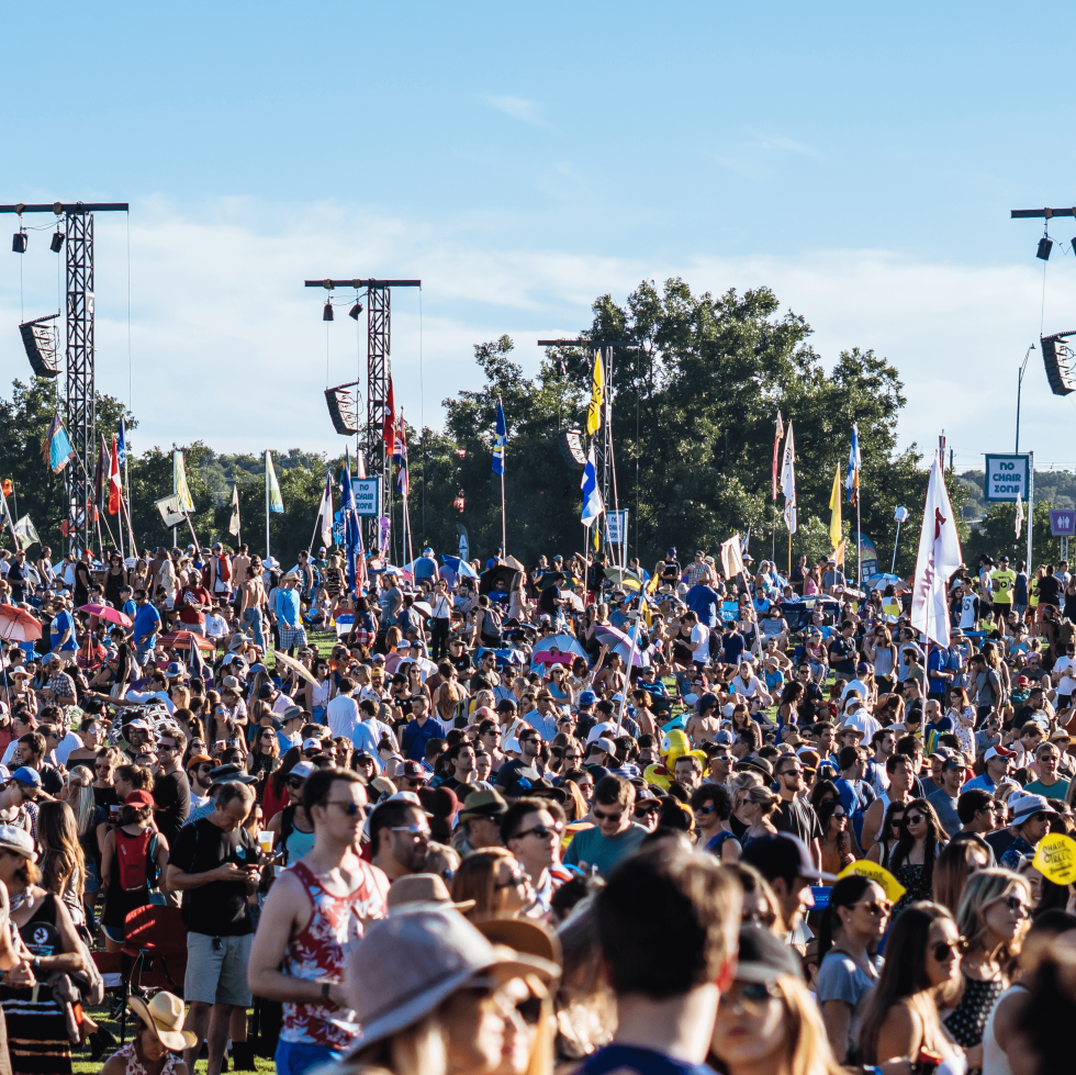 These funky flags fly high above the rest at ACL Fest - CultureMap Austin