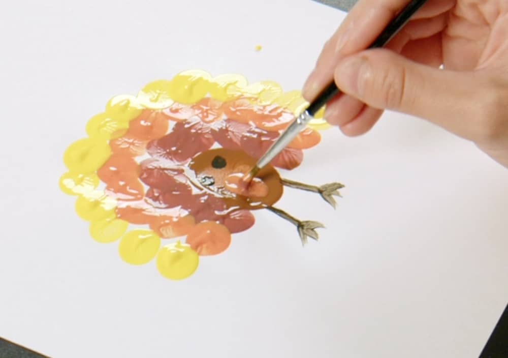 Fingerpainting: Thanksgiving Turkey - Cupixel