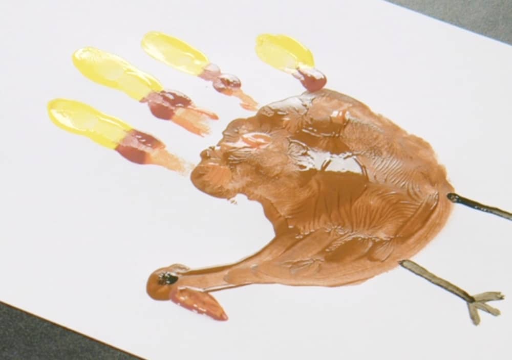 Fingerpainting: Thanksgiving Turkey II - Cupixel