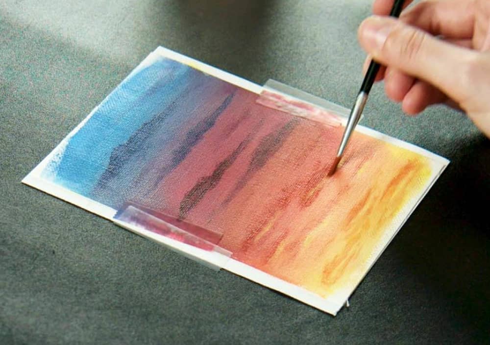 Landscape Elements: Add Clouds To Your Gradient Sunset - Acrylic - Cupixel