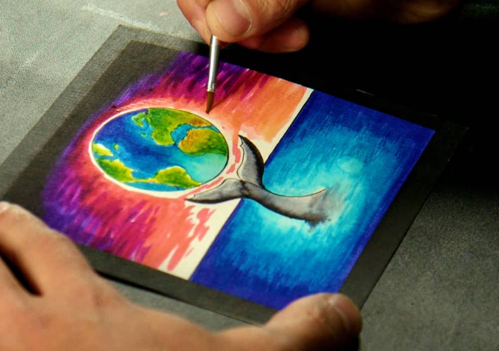 Earth Over Whale Tail - Cupixel