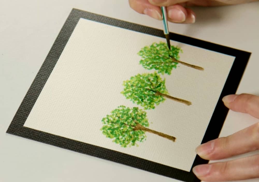 Landscape Elements: Oak Trees In Watercolor - Cupixel