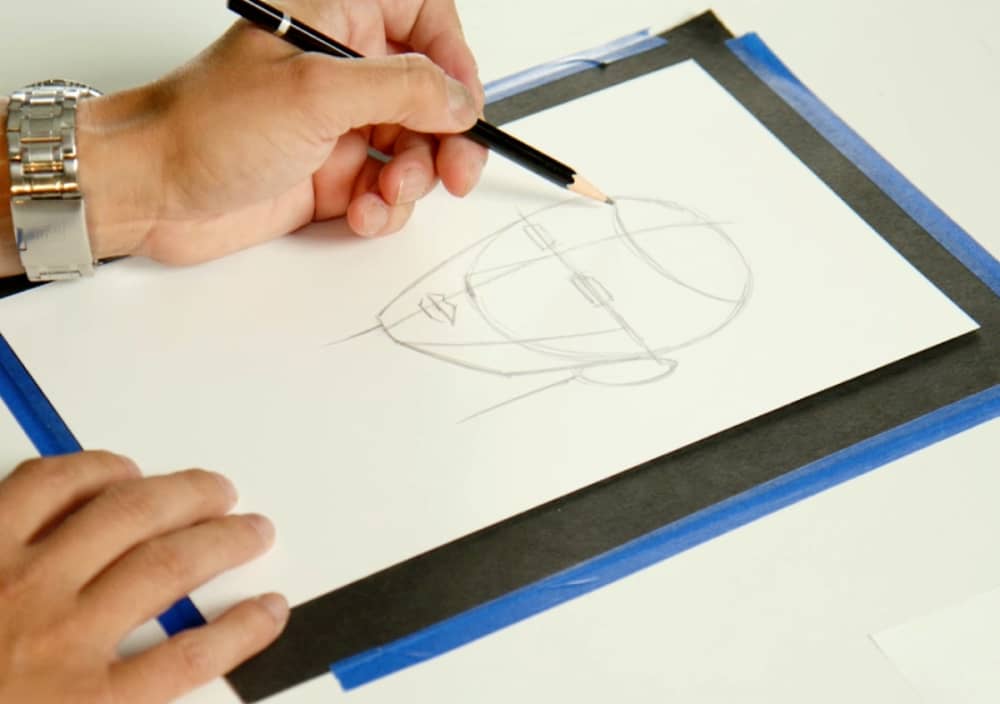 Sketch A Comic Book Face With Basic Shapes - Cupixel