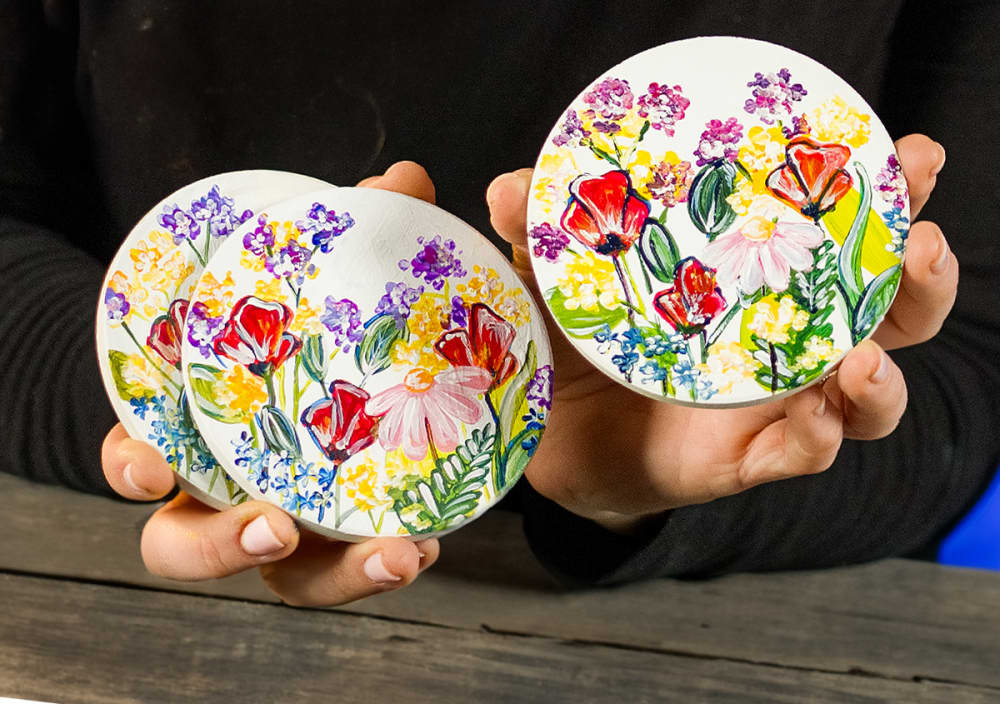 Wildflower Coasters - Cupixel