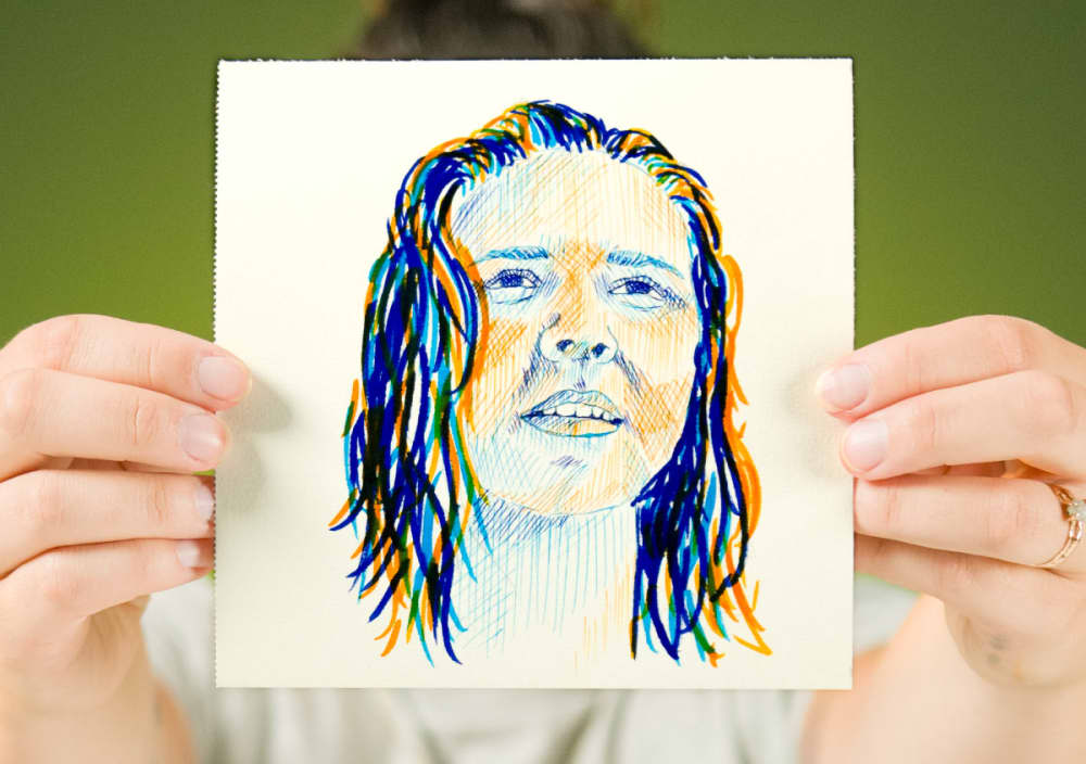 Cross-Hatching Portrait With Arteza TwiMarkers - Cupixel