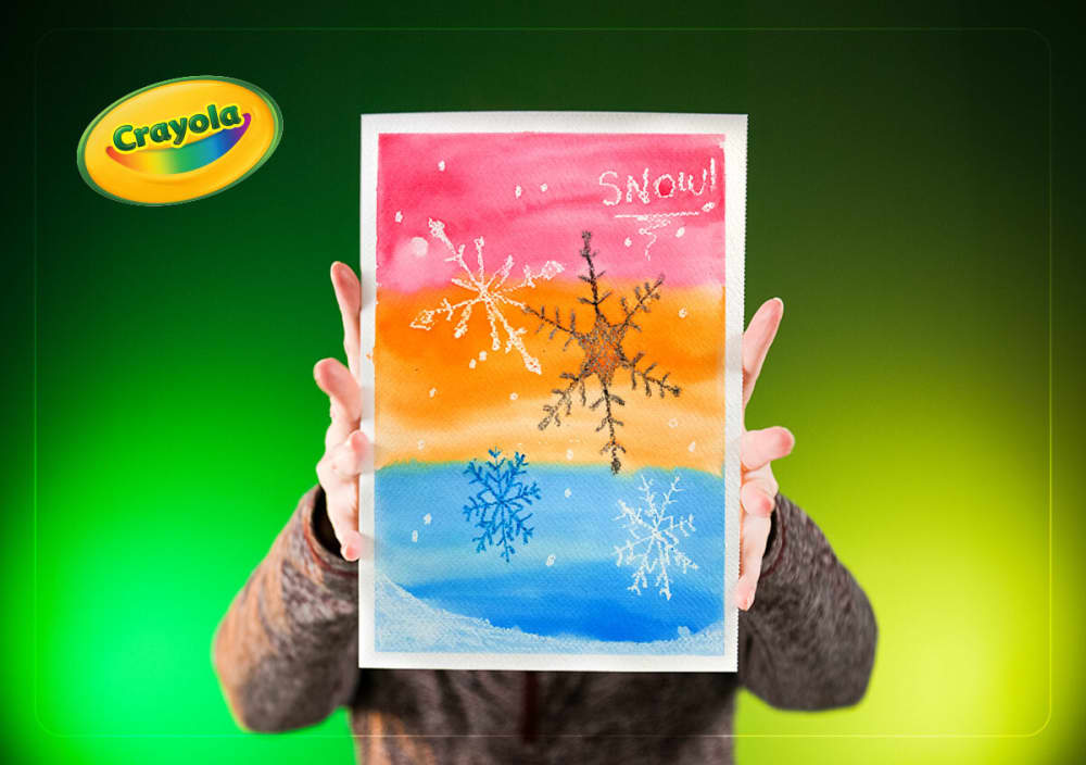 Color Resist Snowflakes - Cupixel