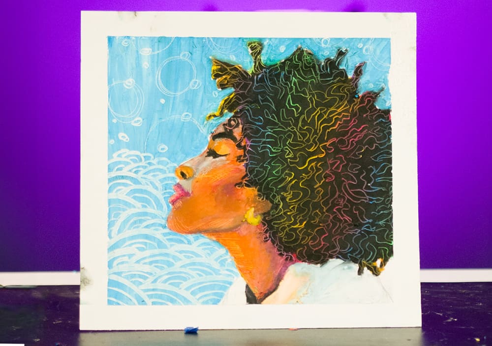 Oil Pastel Portrait: Layering & Scratching Technique - Cupixel