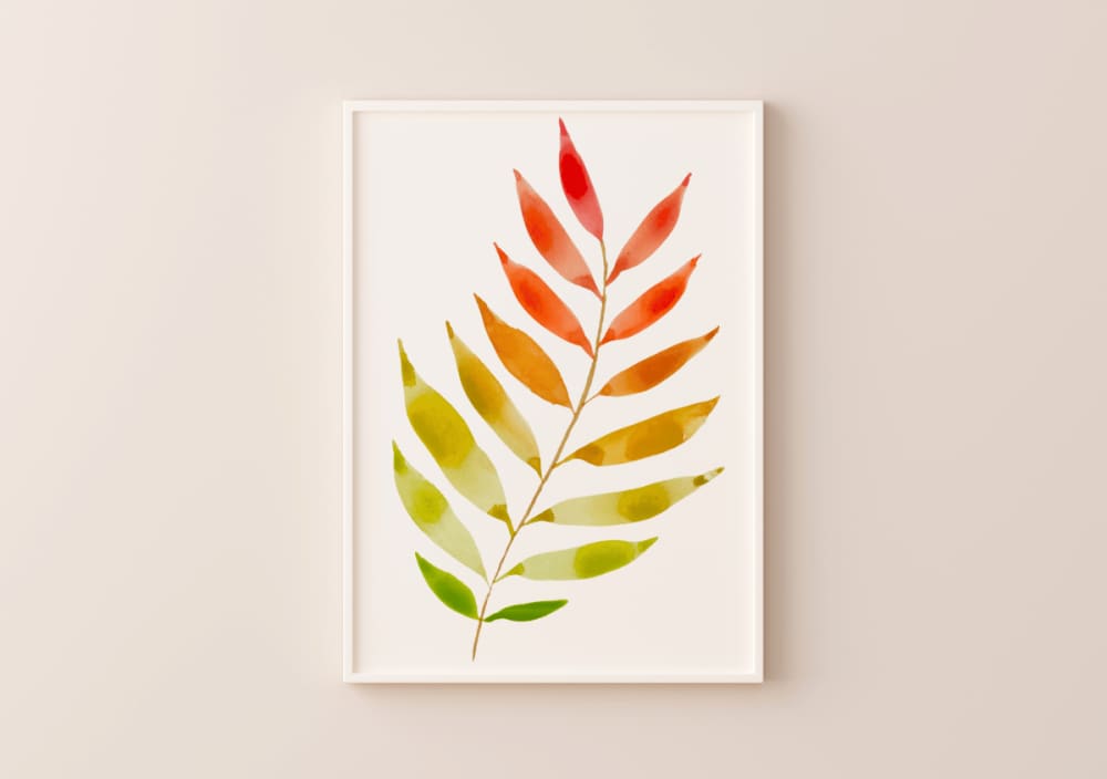 Creative Break Replay: Watercolor Gradient Leaves - Cupixel