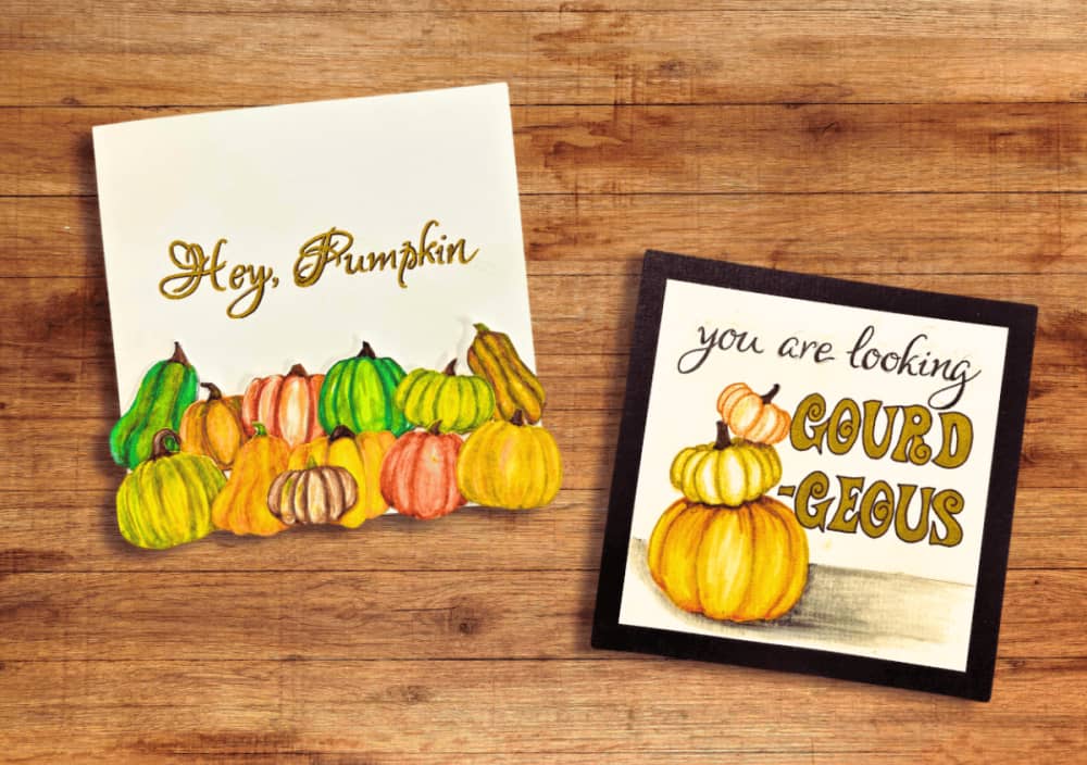 DIY Fall Pun Card With The Greeting Card Set - Cupixel