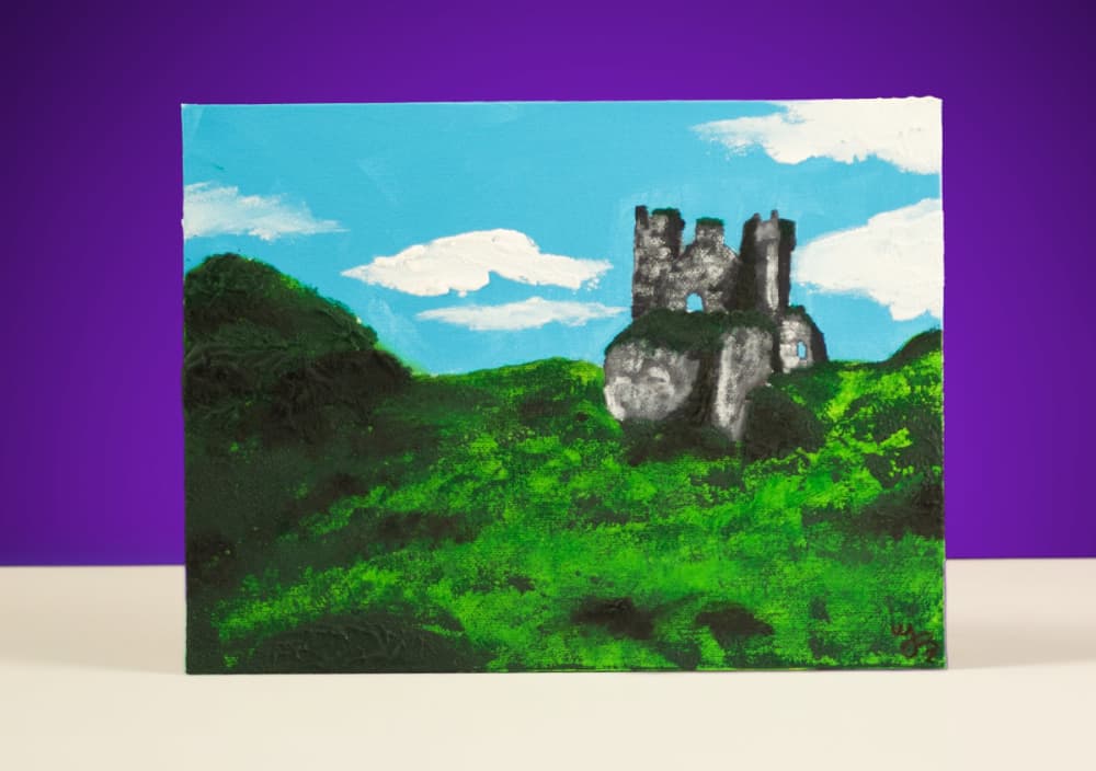 Textured Landscape Painting - Cupixel