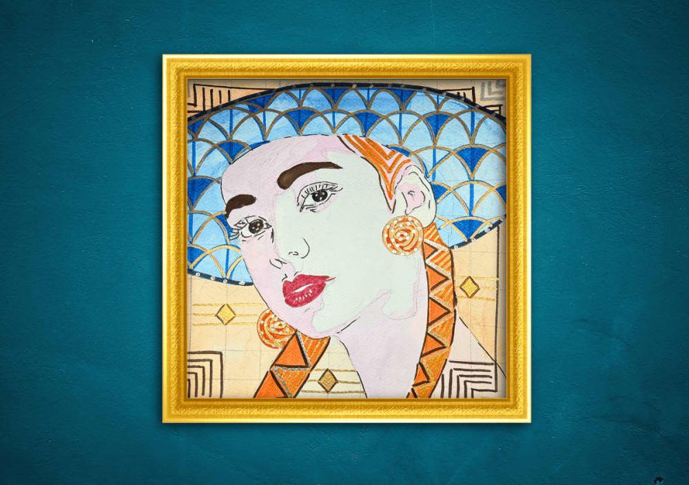Live Replay: Art Deco Portrait - Cupixel