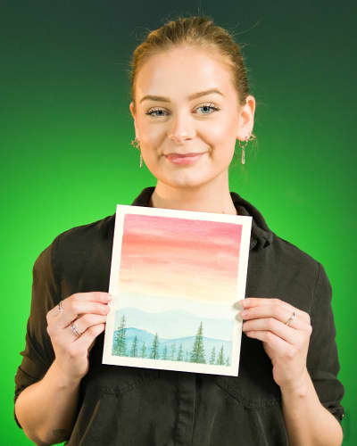 Intro To Watercolor: Simple Landscape - Cupixel