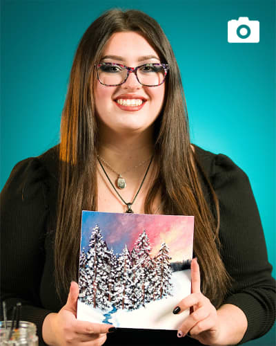 Pink Winter Sunset - Cupixel