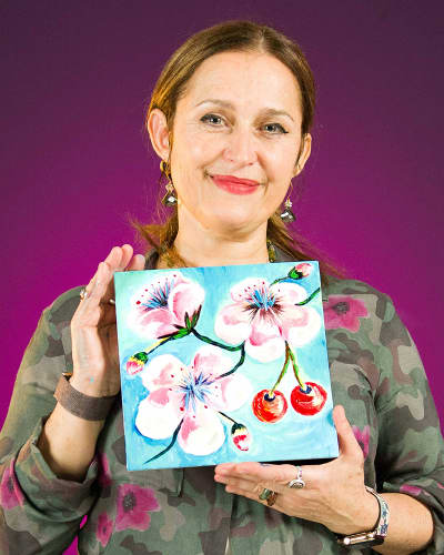 Live Replay: Painting Cherry Blossoms - Cupixel