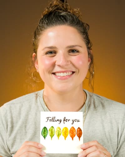 DIY Fall Greeting Card With Smart Trace - Cupixel